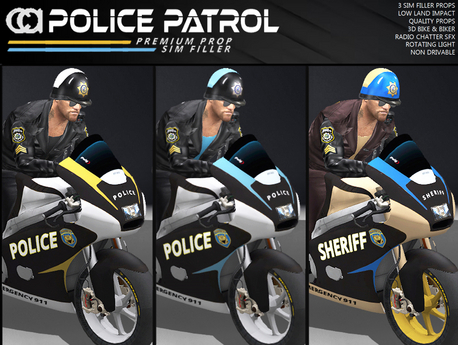 Second Life Marketplace - [CA] THE PREMIUM PROPS POLICE PATROL CHARACTERS